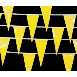 Mutual Industries Yellow OSHA Perimeter Marker Pennant Flags